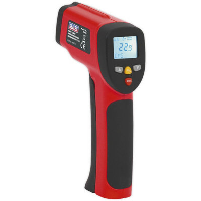 Twin-Spot Laser Digital Thermometer - 12:1 Focal Ratio - Detects Energy ...