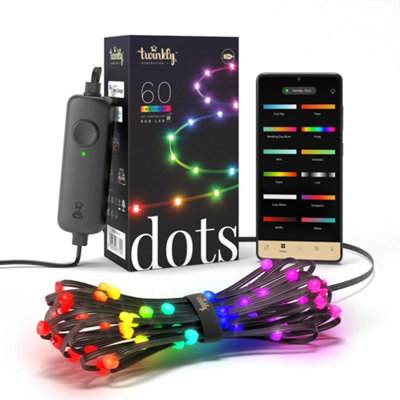 Twinkly Dots App-Controlled Flexible LED Light String 60 RGB (16 ...