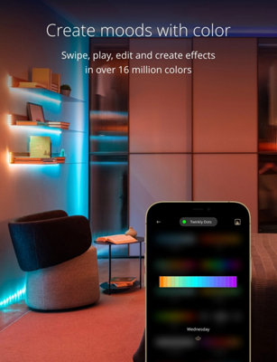Twinkly Dots App-Controlled Flexible LED Light String 60 RGB (16 ...