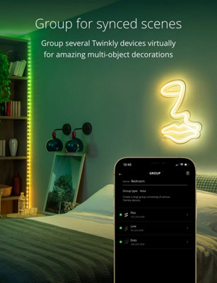 Twinkly Dots App-Controlled Flexible LED Light String 60 RGB (16 ...