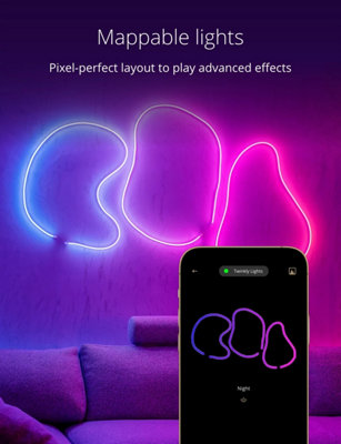 Twinkly Flex App-Controlled Flexible Light Tube with RGB (16 Million ...