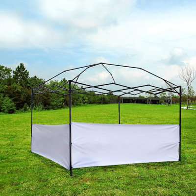 Two Half Walls 2pcs Half Sidewall Sunwall Panel Wall for Pop Up Canopy ...