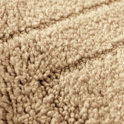 Shop Two Piece Non-Slip Bath Mat and Pedestal Mat Set - Beige