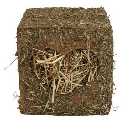 Two Small Animals Guinea Pigs Rabbits Boredom Breaker Medium Hay Cubes