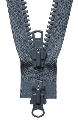 TWO-WAY O/E ZIP 76CM - Vislon Heavy Two-Way Open End Zip: 76cm: Dark ...