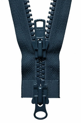 TWO-WAY O/E ZIP 76CM - Vislon Heavy Two-Way Open End Zip: 76cm: Dark ...