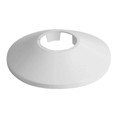 Tycner 32mm White Cone Shaped Collar Cover for Pipe Holes Gaps Hiding