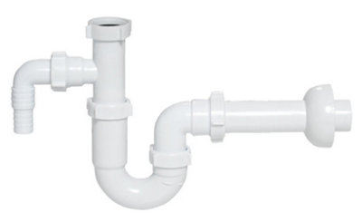 Tycner Basic Basin P-Trap Bathroom 32mm Plastic Sink Waste Washing ...