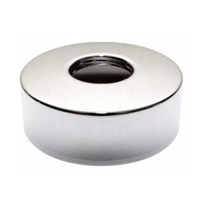 Tycner Round Shaped Chrome Plated Steel 3/4" Inch Pipe Collar Oval ...