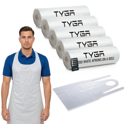 TYGA Disposable Aprons on a Roll, Easy Dispense Apron for Medical ...