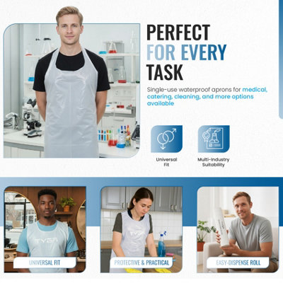 TYGA Disposable Aprons on a Roll, Easy Dispense Apron for Medical ...