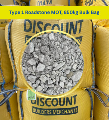 Type 1 Roadstone MOT, 850kg Bulk Bag FREE DELIVERY