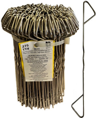 Type 4 Housing Ties - Cavity Wall Ties Stainless Steel 275mm x 250