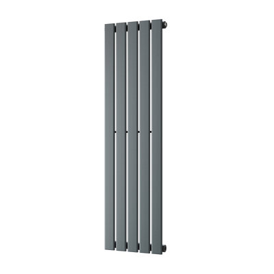 Typhoon Anthracite Vertical Radiator H1200mm x W340mm Single Panel