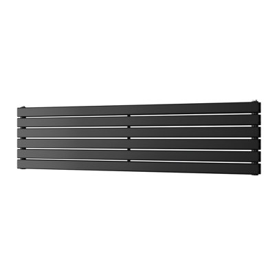 Typhoon Axis Black Horizontal Radiator H408mm x W1600mm Double Panel