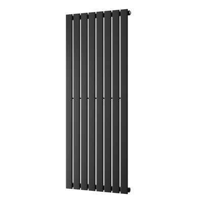 Typhoon Black Vertical Radiator H1400mm x W544mm Single Panel