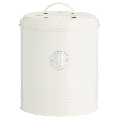 Typhoon Living Compost Caddy 2.5 Litre - Cream