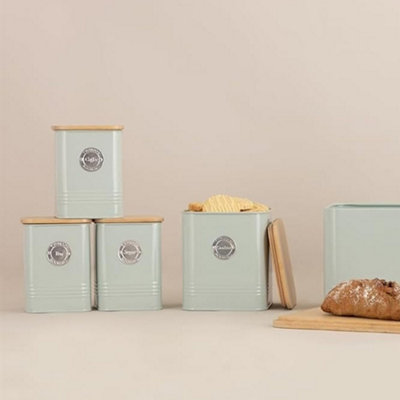 Typhoon Living Squircle Mint Tea, Coffee & Sugar Canister Set