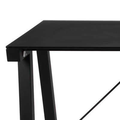 Buy Typhoon Office Desk in Matte Black at B&Q