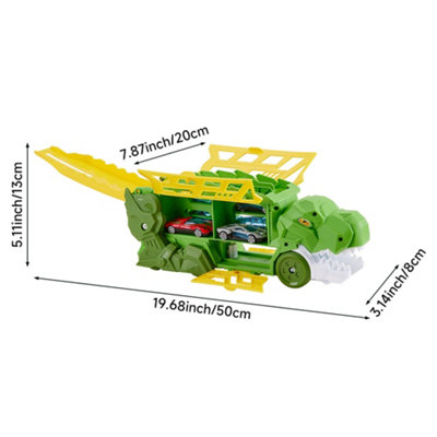 Tyrannosaurus Transport Car Carrier Truck with 6 Mini Cars Dinosaur ...