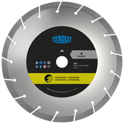 TYROLIT 125mm x 22.23mm DCU-BASIC Diamond Blade - General Purpose