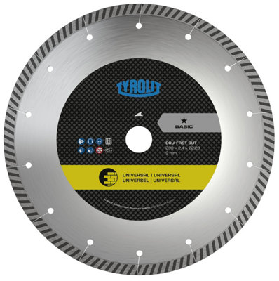 TYROLIT 230mm x 22.23mm DCU-Fast Cut Diamond Blade - General Purpose