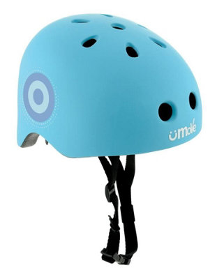 U-Move Neon Ramp Kids Bike Safety Helmet 48-52cm Blue