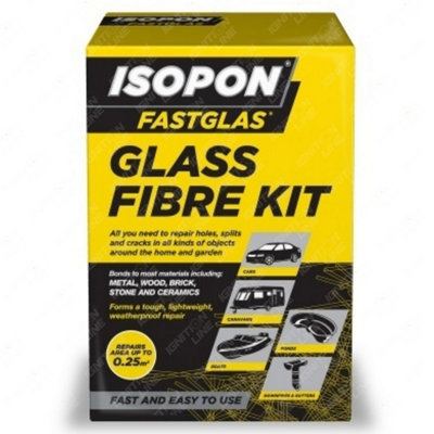 U-POL Isopon Fastglas Glass Fibre Repair Kit Small Car Boat Resin