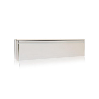 UAP 12" Silver Anodised Aluminium Draught Proof Letterbox for Composite ...