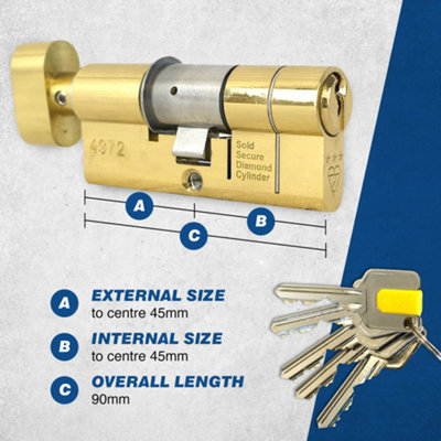 UAP 3 Star Euro Cylinder - Thumbturn - High Security, TS007 - Door Lock ...