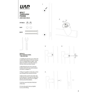 UAP 316 Stainless Steel Straight Door Pull Handle 1200mm for External Doors