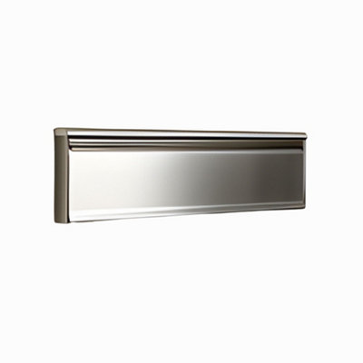 UAP All Stainless Steel 12" Satin Silver Letterbox for Wooden and ...