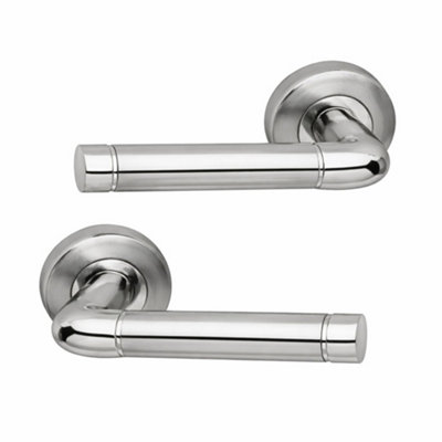 UAP Apollo Dual Finish Polished & Satin Chrome Aluminium Internal Door ...