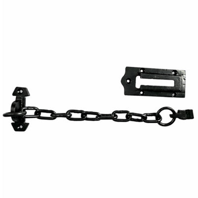 UAP Black Iron Hardware Door Chain - Sliding Door Chain - Front Door ...