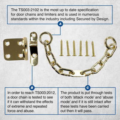 UAP Door Chain - Narrow Door Chain for Door Security - Front Door Lock ...