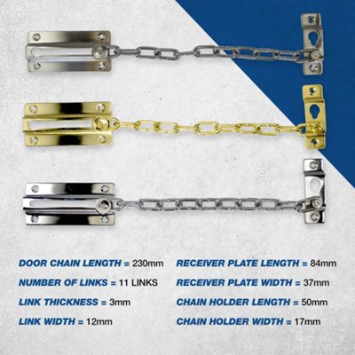 UAP Door Chain - Sliding Door Chain for Front Door - Security Door Lock ...
