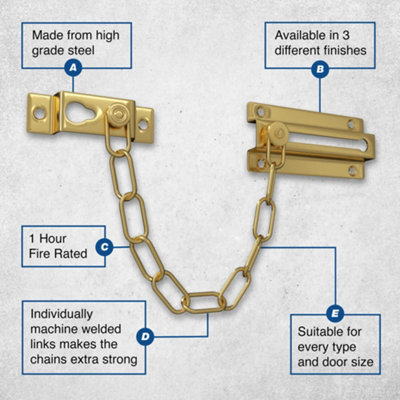 UAP Door Chain - Sliding Door Chain for Front Door - Security Door Lock ...