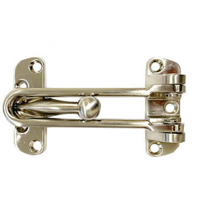 UAP Door Restrictors - Security Door Guards - Polished Satin Nickel
