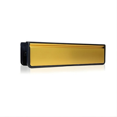 UAP Doormaster 10" Gold Letterplate- Internal & External Letter Box for ...