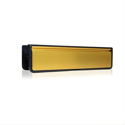 UAP Doormaster 12" Gold Finish Draught Proof Letterbox for uPVC ...