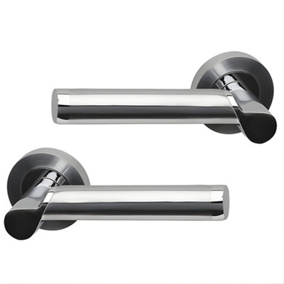 UAP Enterprise Dual Finish Polished/Satin Chrome Internal Door Handles ...
