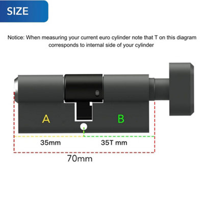 UAP EURO CYLINDER THUMBTURN LOCK - 3 KEYS - SINGLE LOCK CYLINDER, DOOR ...