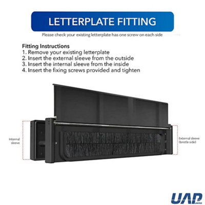 UAP Framaster 12" Letterplate Letterbox for uPVC, Composite and Wooden ...