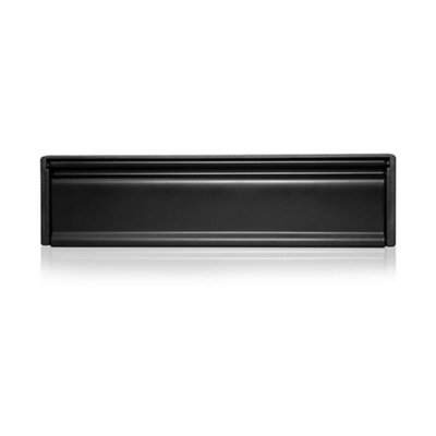 UAP Framemaster 12" Black Aluminium Draught Proof Letterbox for uPVC ...