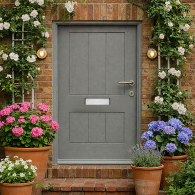UAP Framemaster 12" Satin Silver Aluminium Letterbox for Wooden ...