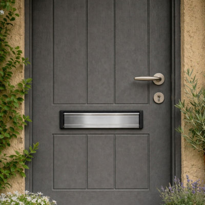 UAP Framemaster 12" Satin Silver Stainless Steel Letterplate- Internal ...