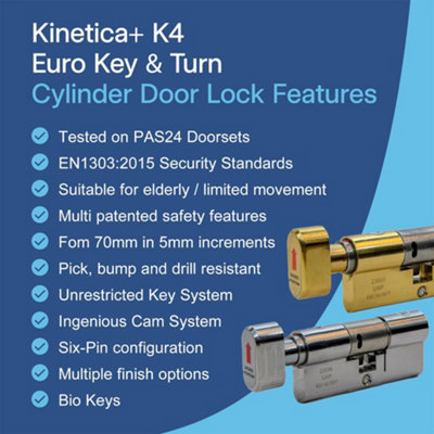 UAP High Security 3 Star Euro Cylinder Thumbturn (TS007) - 3 Keys ...
