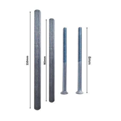 UAP High Security Signature Aluminium Short Backplate Door Handles Pair ...