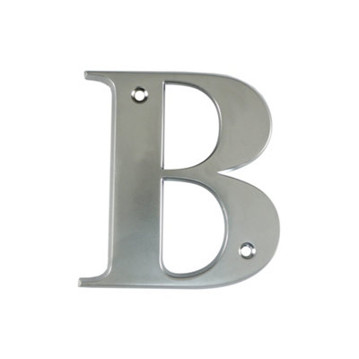 UAP House Letter - B - Satin Chrome - 3 Inch