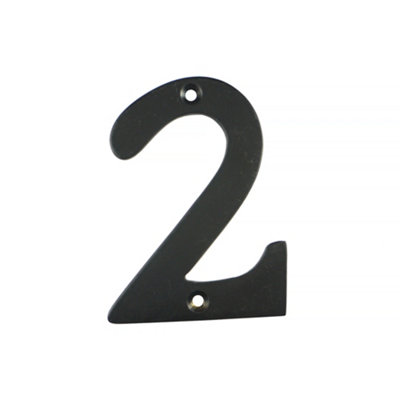 UAP House Number - 2 - Black - 3 Inch